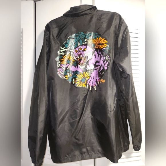 Neff | Jackets & Coats | Nwt Neff Third Eye Tiger Nylon Jacket Size Xl ...